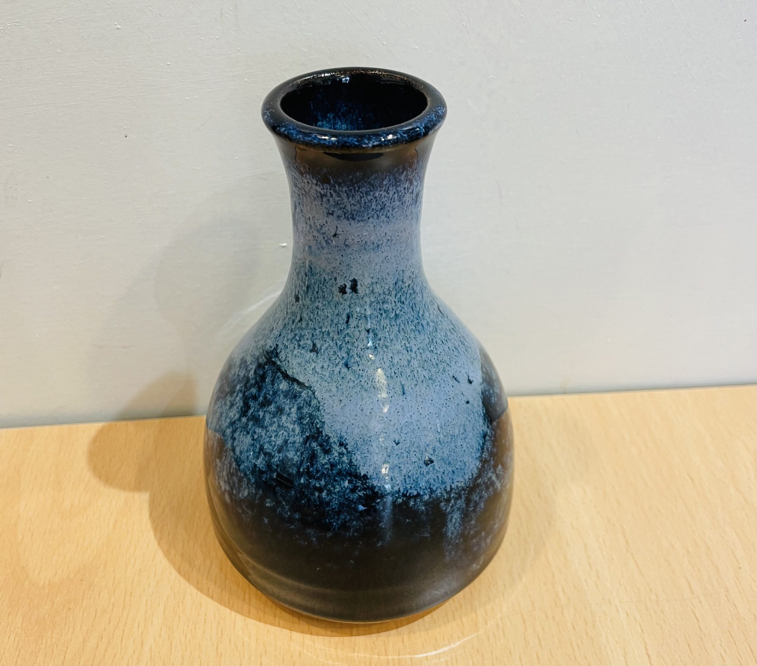 Deep Blue Stoneware Bud Vase - Becksteps Gallery